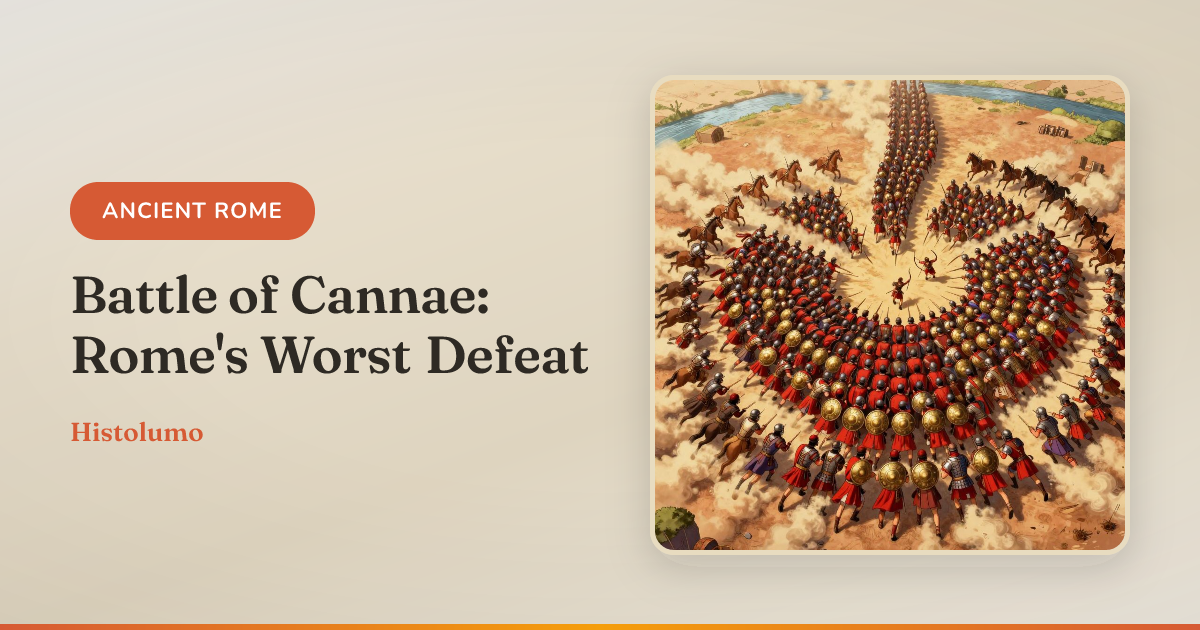 Battle of Cannae: Rome's Worst Defeat | Histolumo History App