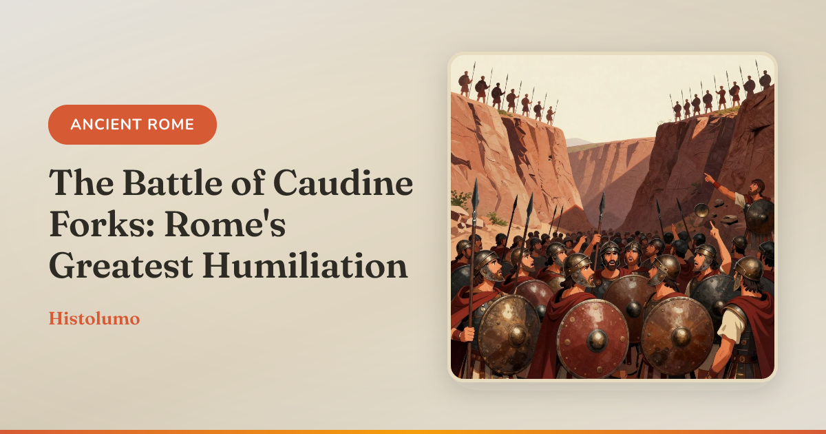 The Battle of Caudine Forks: Rome's Greatest Humiliation | Histolumo ...