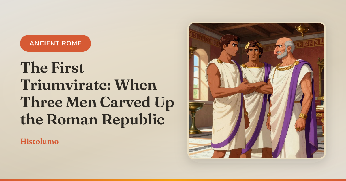 The First Triumvirate: When Three Men Carved Up the Roman Republic ...