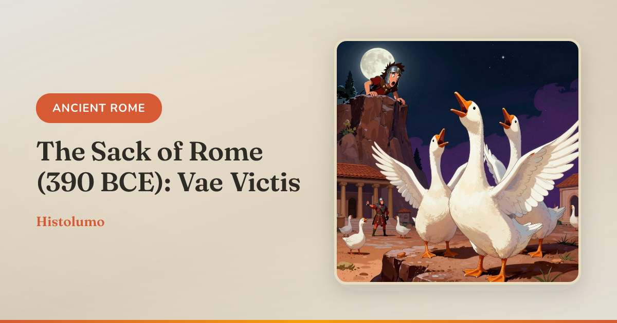 The Sack of Rome (390 BCE): Vae Victis | Histolumo History App